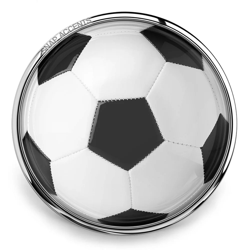Personalized Soccer Snap Jewelry custom text charm button