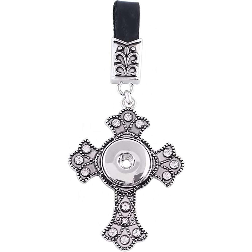 Cross Snap - Celtic Pink Rhinestone | Snap Jewelry Ginger Charms ...