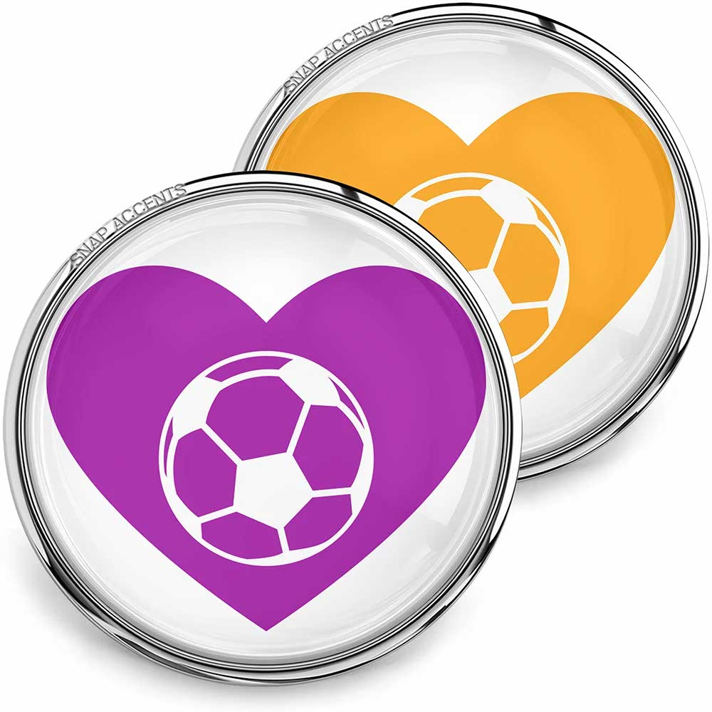Soccer Love Snap | Snap Jewelry Ginger Charms | SnapAccents