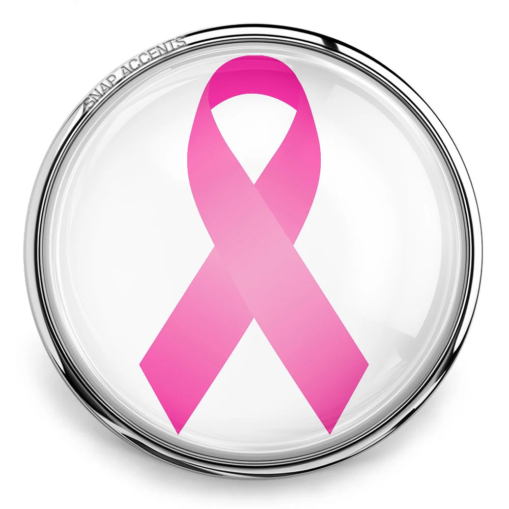 Breast Cancer Snap - I Can | Snap Jewelry Ginger Charms | SnapAccents