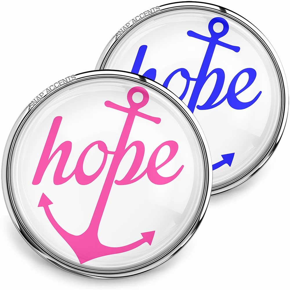 Cancer Ribbon Snap | Snap Jewelry Ginger Charms