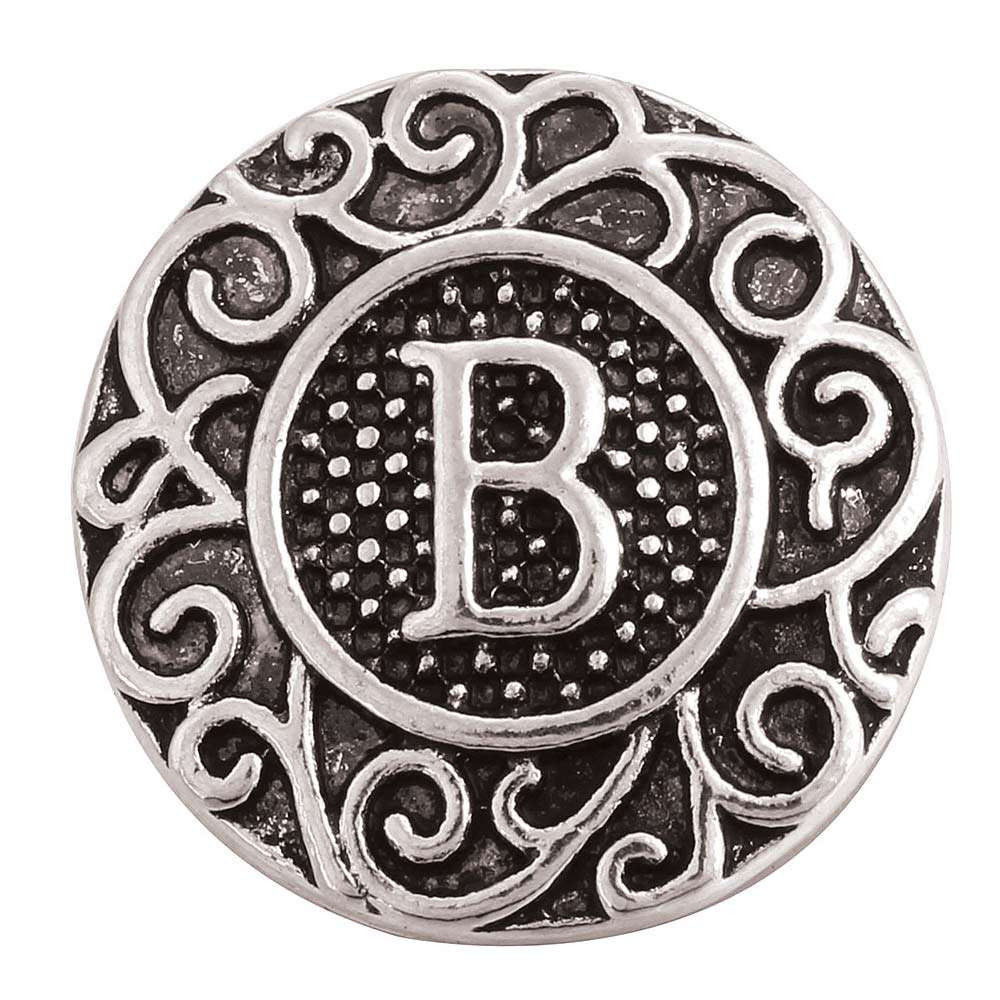 Initial Snap jewelry letter monogram Z ginger charm button