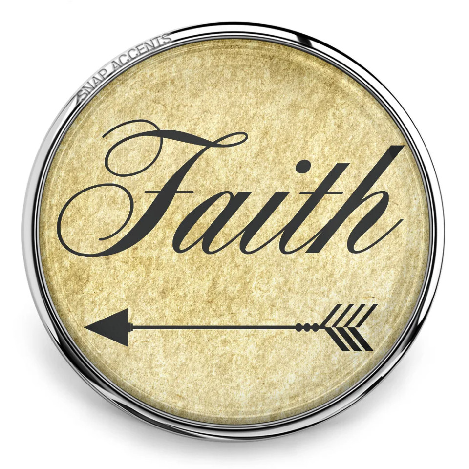 Faith Snap - Vintage | Snap Jewelry Ginger Charms | SnapAccents
