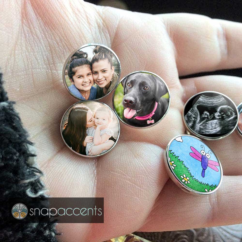 Create Photo Jewelry - Picture Snap Ginger Charm Buttons for Bracelets ...