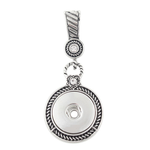 Snap Pendant - Roped Rhinestone | Snap Jewelry Ginger Charms | SnapAccents