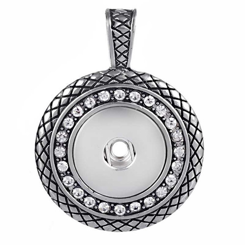 Snap Pendant - Round Weave | Snap Jewelry Ginger Charms | SnapAccents