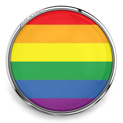Rainbow Snap - Glass | Snap Jewelry Ginger Charms | SnapAccents