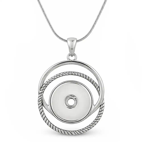 Double Halo Snap Necklace | Snap Jewelry Ginger Charms | SnapAccents