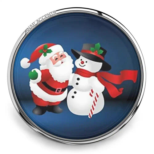 Santa Snowman Snap | Snap Jewelry Ginger Charms | SnapAccents