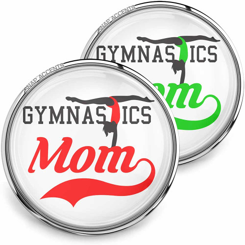 Gymnastics Mom Snap | Snap Jewelry Ginger Charms | SnapAccents