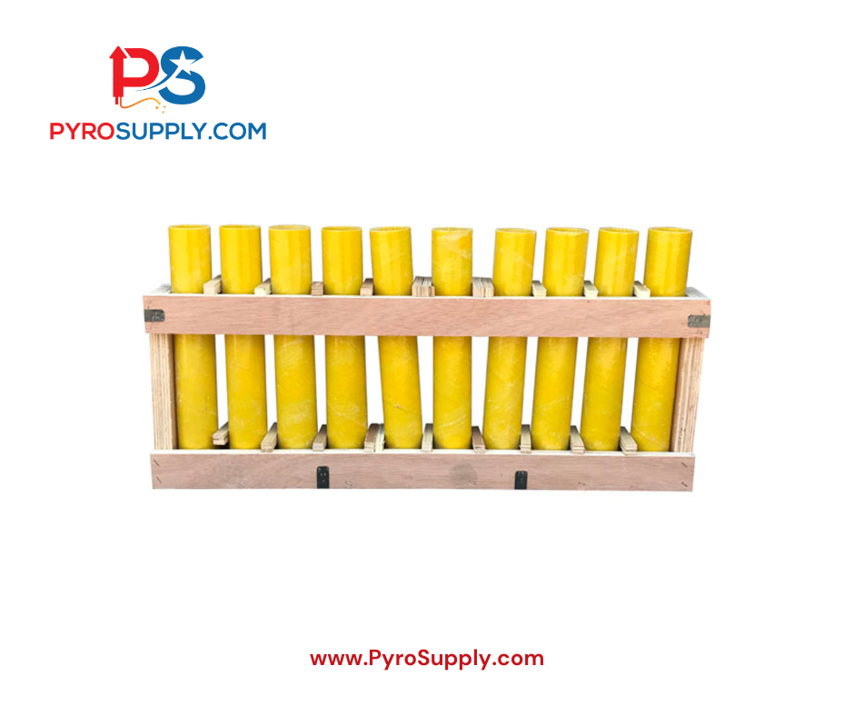 2.5" Fiberglass Mortar Tube Rack of 10