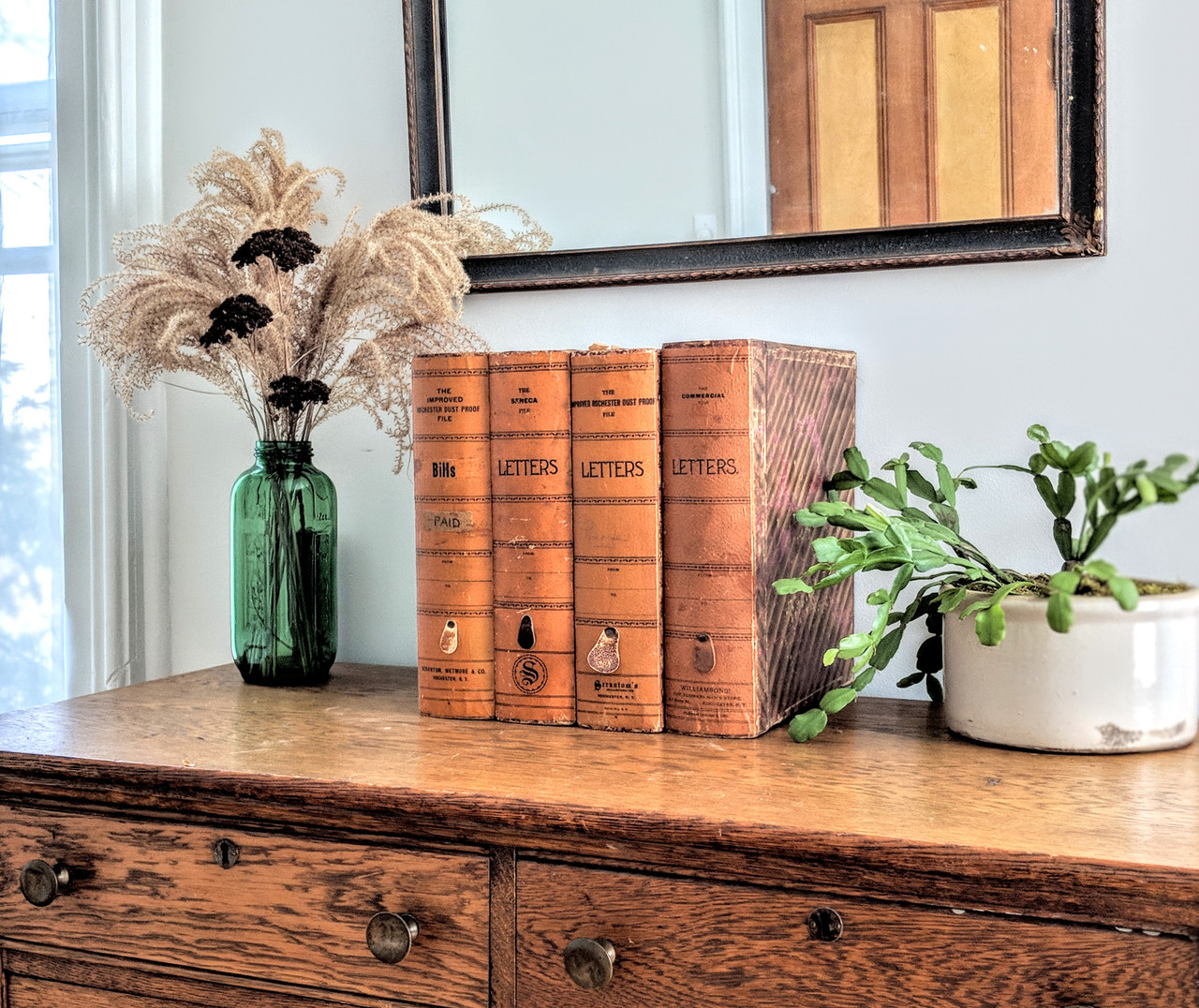 Mid-Century Faux Book Box Files