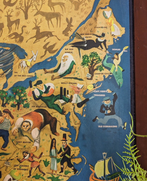 Original "Un" American Folklore Map - Opera House Co.