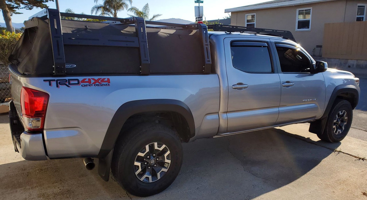 Tacoma Canvas Cage Bed Rack Gen 3 - Datin Metal Fabrication LLC.