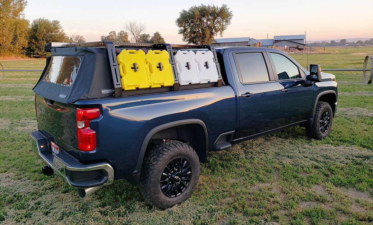 GMC Sierra HD 2500 Canvas Cage Bed Rack - Datin Metal Fabrication Inc.