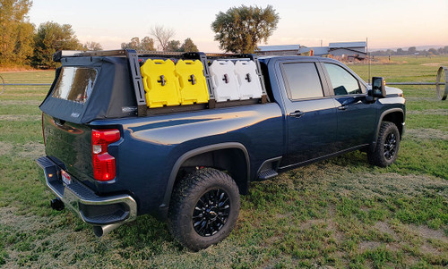 Chevy Silverado HD 2500 Canvas Cage Bed Rack - Datin Metal Fabrication Inc.