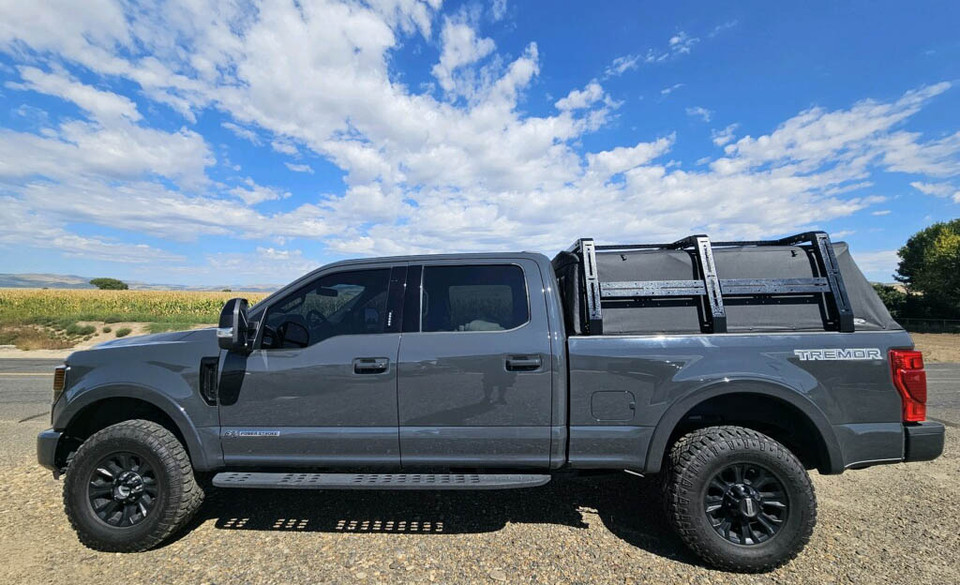 Ford F250 F350 Canvas Cage Bed Rack 6.8 - Datin Metal Fabrication Inc.