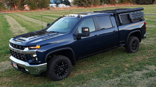 Chevy Silverado HD 2500 Canvas Cage Bed Rack - Datin Metal Fabrication Inc.