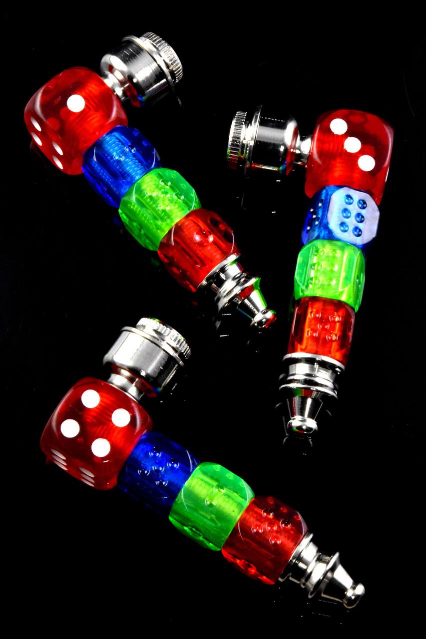 Dice Sleeve Metal Pipe with Cap - MP180 | Cheap Wholesale Pipes
