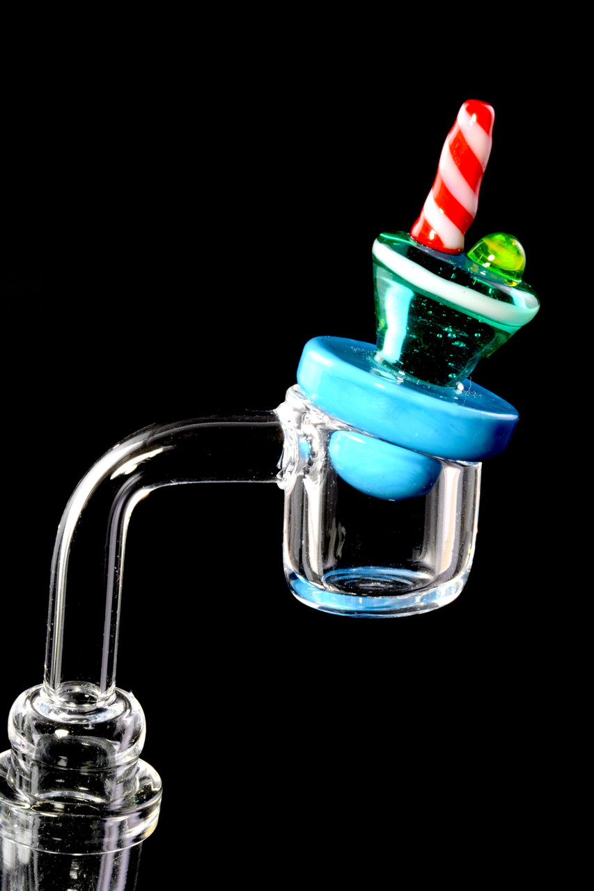 Glass Cocktail Carb Cap - BS730 | Dab Wholesale