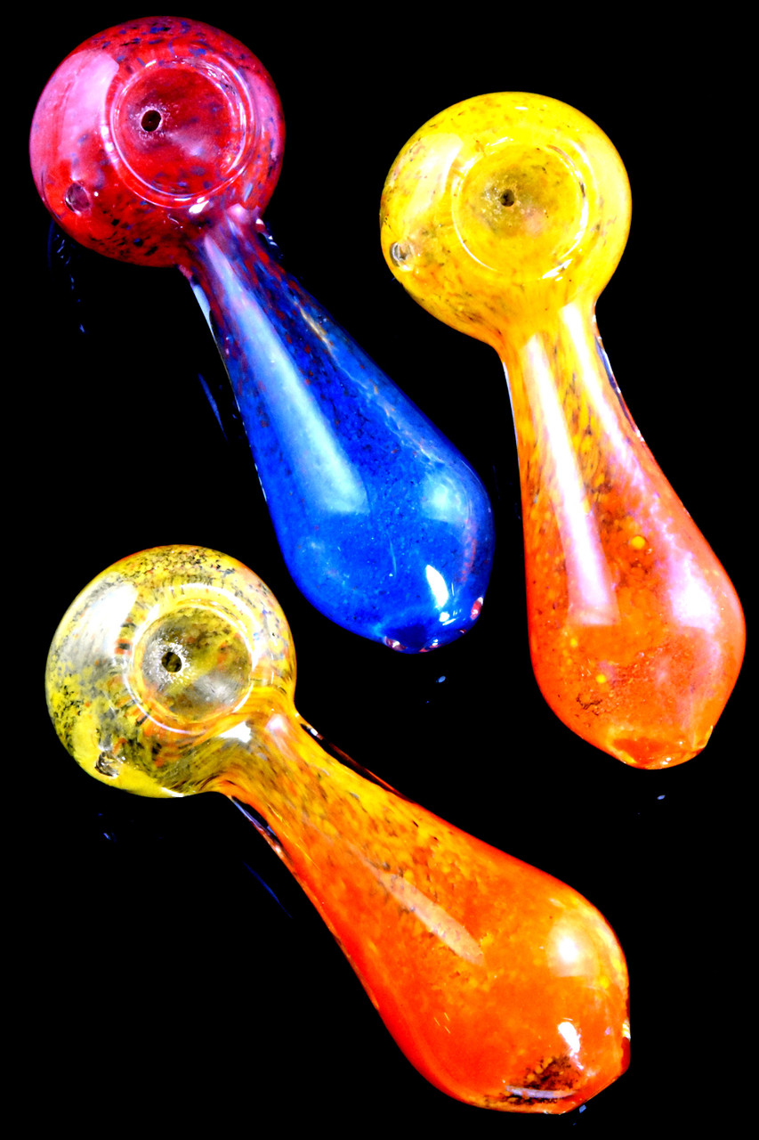 Small Multicolor Frit Glass Pipe - P2706 | Wholesale Spoon Pipes