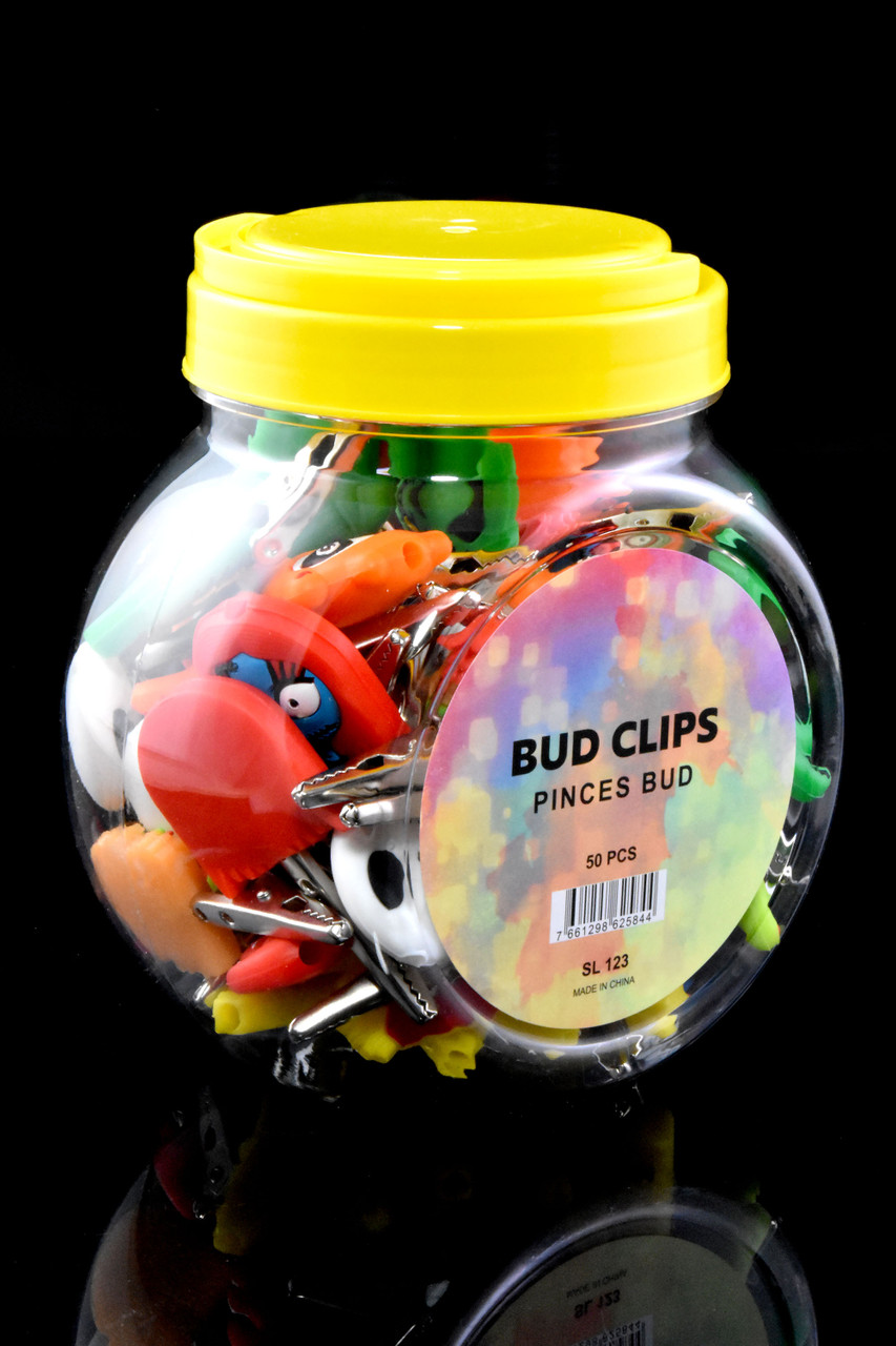 50 Count Jar of Silicone Character Alligator Clips - M0388 | Wholesale ...