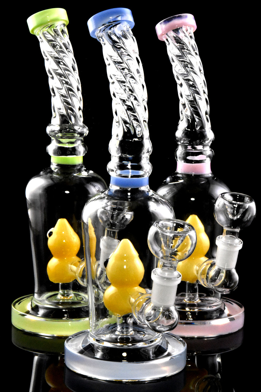 Medium Stemless Twisted GoG Water Pipe with Duck Perc - WP2849 ...