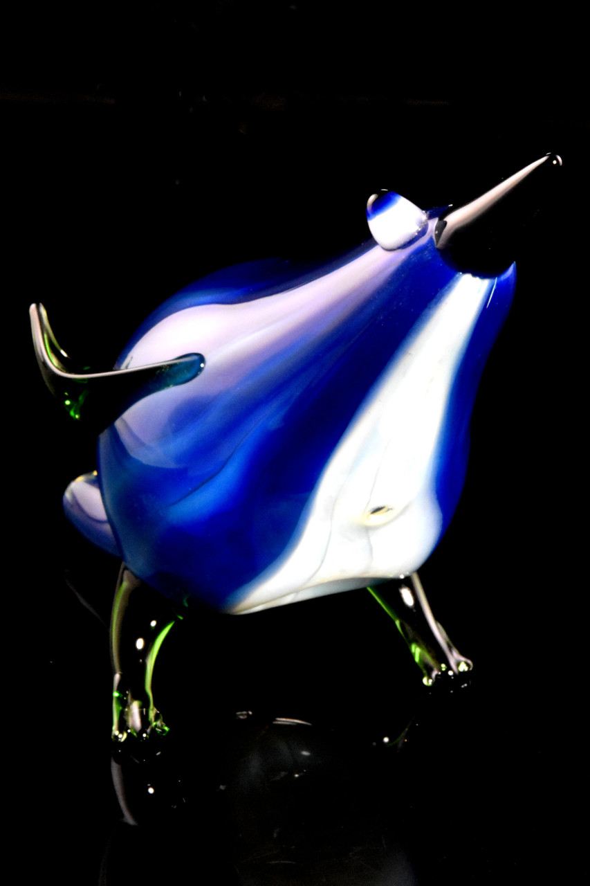 Color Changing Silver Fumed Glass Penguin Pipe - AP294 | Wholesale ...