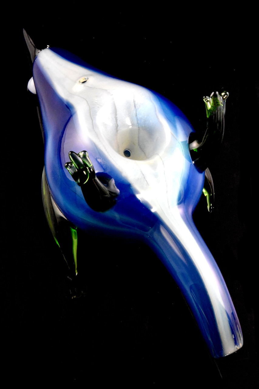 Color Changing Silver Fumed Glass Penguin Pipe - AP294 | Wholesale ...