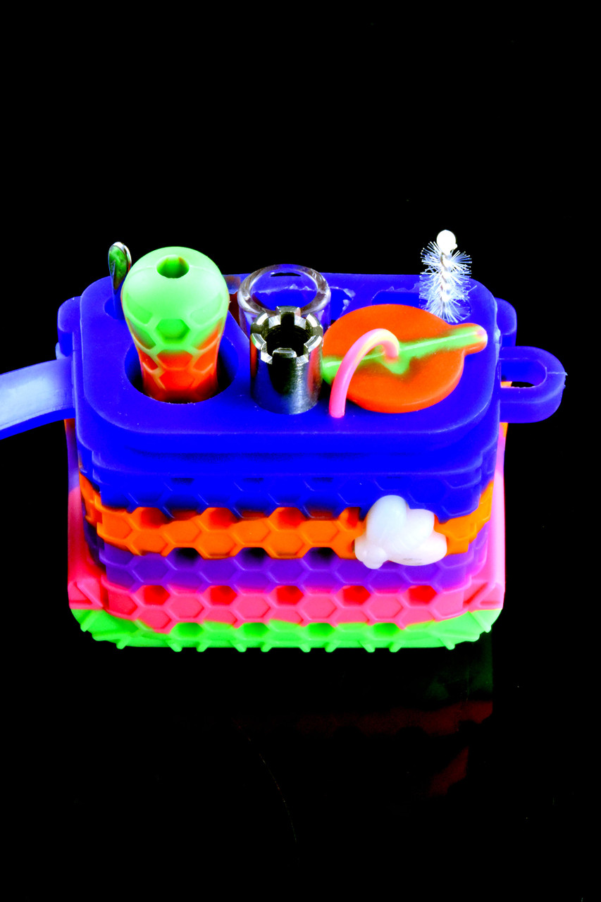 Colorful Silicone Honeycomb Dab Straw Kit - P2955 | Bulk Cheap Dabbing ...