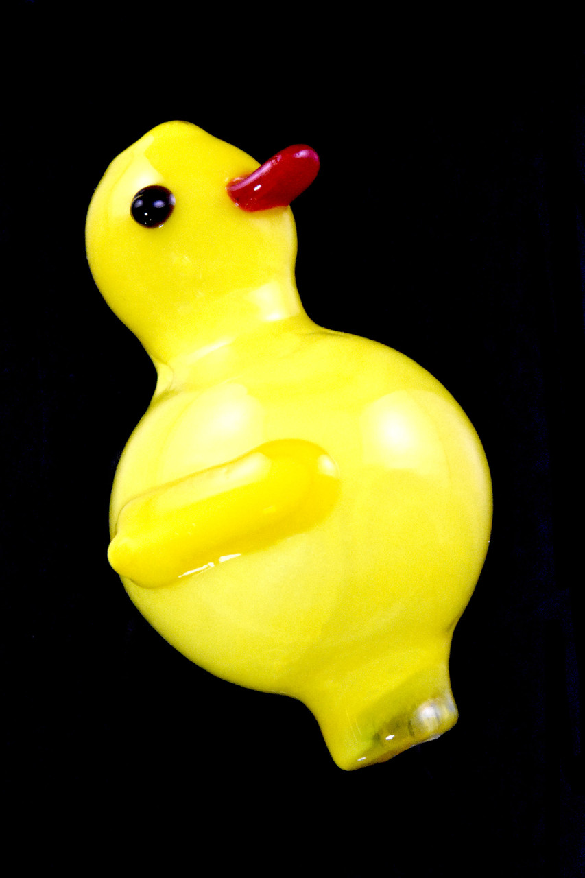 Glass Duck Bubble Carb Cap - BS844 | Wholesale Dabbing Accessories