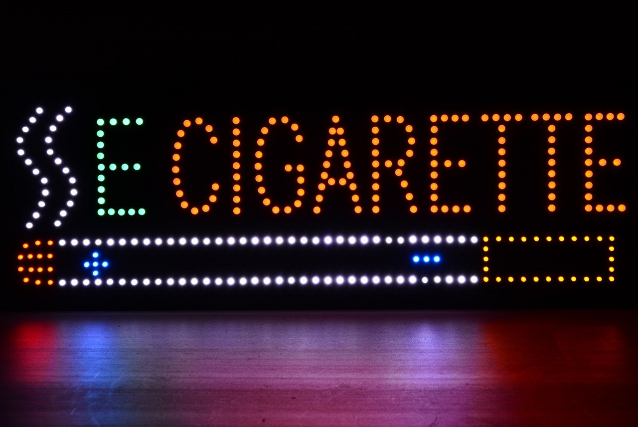 E Cigarette LED Sign