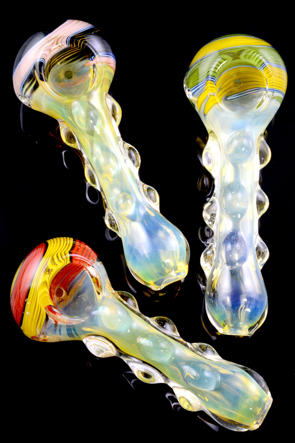 Color Changing Spiral Glass Pipe - P1942 | Wholesale Head Shop Distributors