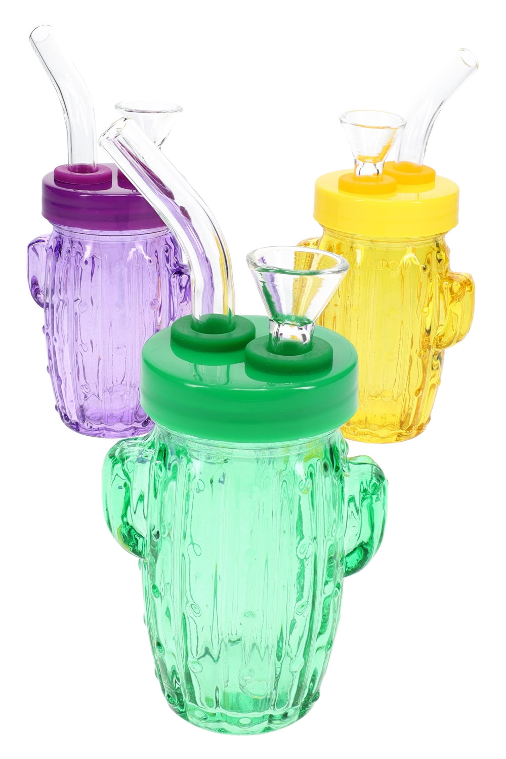 3.5" Glass Cactus Water Pipe Wholesale – WP3193