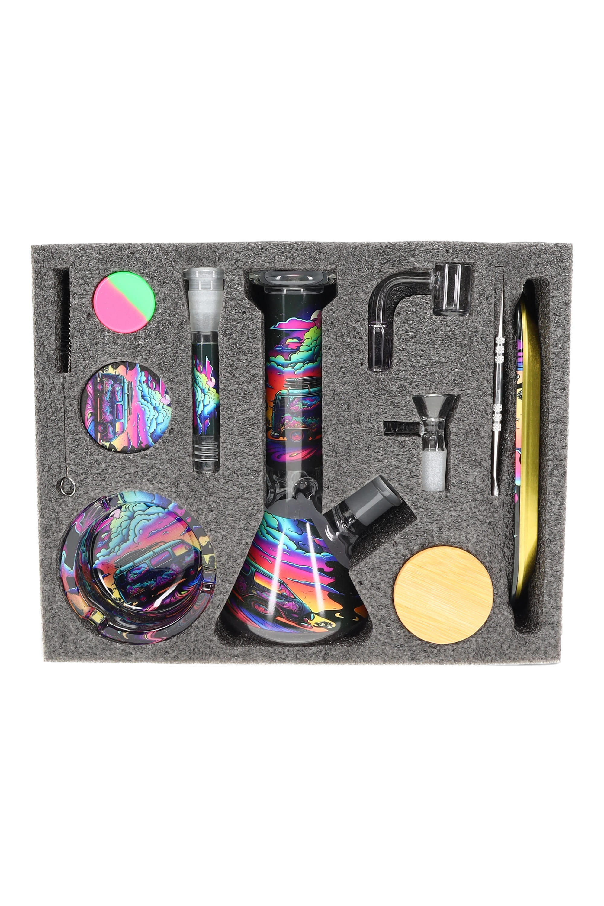 8" Decal Beaker Water Pipe Starter Kit - WP3108 | Wholesale Head Shop ...
