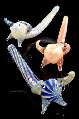 Silver Fumed Glass Scorpion Pipe - AP254 | Head Shop Supplies for Bulk ...