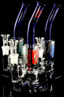 Medium Stemless GoG Bent Neck Water Pipe with Vortex Perc - WP2112