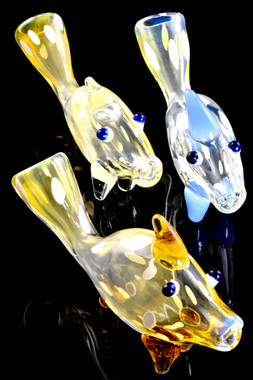 Color Changing Glass Fish Chillum - C0320 | Wholesale One Hitters