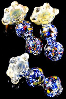 Thick Fumed Confetti Glass Pipe - P2833 | Wholesale Heavy Pipes