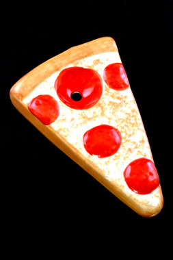 Ceramic Pizza Hand Pipe - P2977 | Bulk Dry Herb Pipes