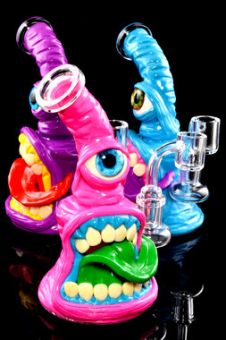 Small Stemless Cyclops Monster GoG Dab Rig w Showerhead Perc - WP3050 ...