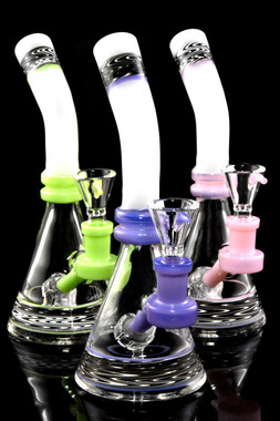 Small Neon Reverse Stemless GoG Beaker with Showerhead Perc - WP3066 ...