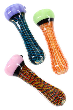 Color Changing Striped Slime Glass Chillum - C0359 | Bulk Purchase Weed ...