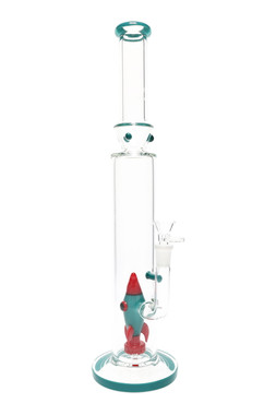 16" Straight Shooter Stemless GoG Water Pipe with Rocket Ship ...