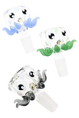 14.5mm Male Clear Glass on Glass Octopus Bowl - BS899 | Wholesale Head ...