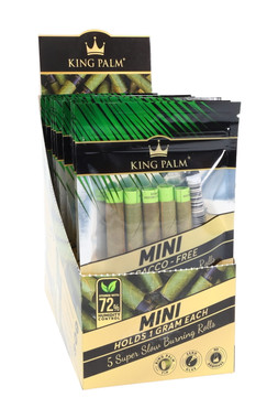 King Palm 5 Mini Rolls Display of 15 - RP355 | Bulk Purchase Pre-Rolls