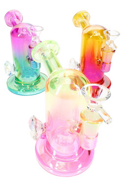 5" Multicolored GoG Metallic Water Pipe | SPS Wholesale