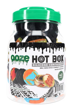 40ct Ooze Hot Box Silicone Container Display - J0267 | Wholesale Wax ...