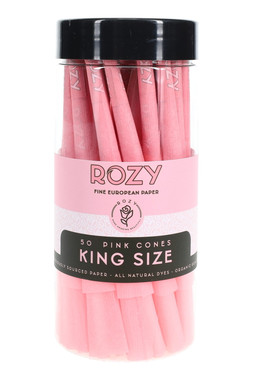 50ct Rozy Pink King Size Pre Rolled Cones Jar - RP373 | Bulk Purchase ...