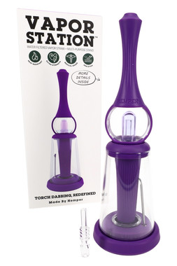 Hemper Vapor Station Dab Straw w/ Bubbler | SPS Wholesale